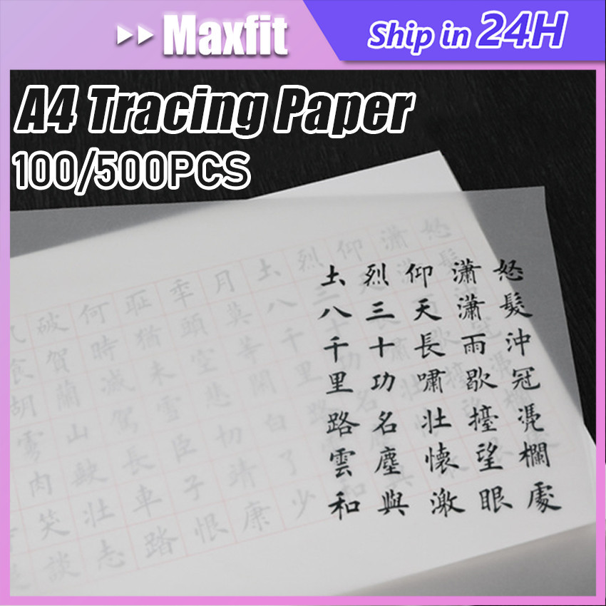 PUTIH 500pcs Tracing Paper A4 80Gr/Tracing Paper Art Drawing/Gsm White ...