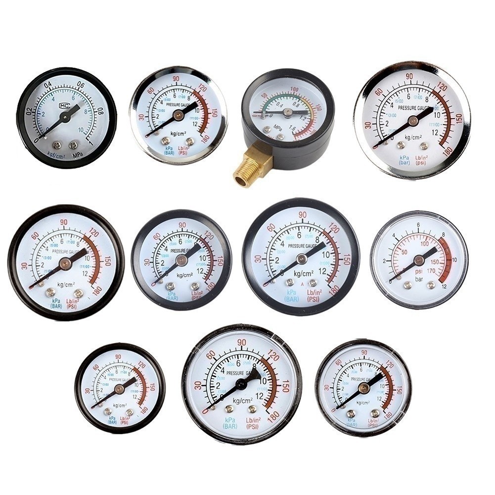 【FRDE】Y40 Y50 0-180PSI Gas Water Fuel Liquids Meter Pressure Gauge for ...
