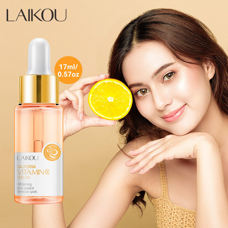 LAIKOU Vitamin C Facial Serum VC Whitening Anti-Aging Freckle Dark Spot ...
