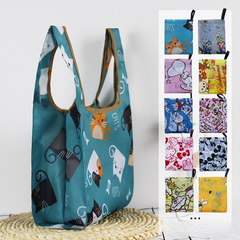 Foldable Portable Handbag Mini Small Sized Eco-friendly Bag Supermarket ...