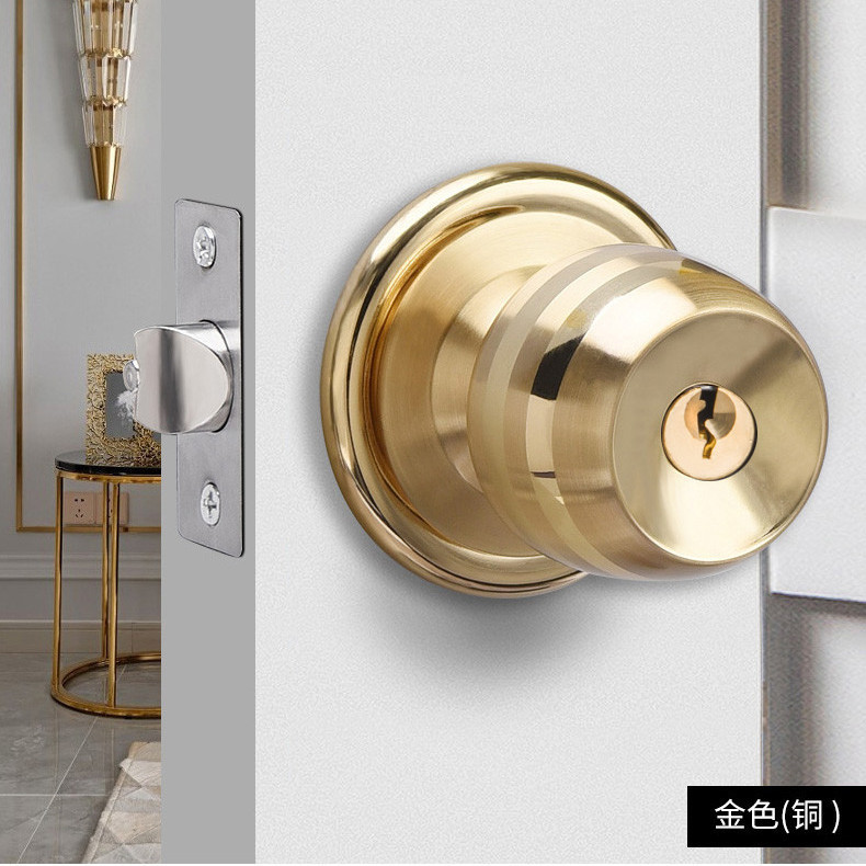 Spherical Door Lock Room Door Lock Stainless Steel Round Door Lock Anti ...