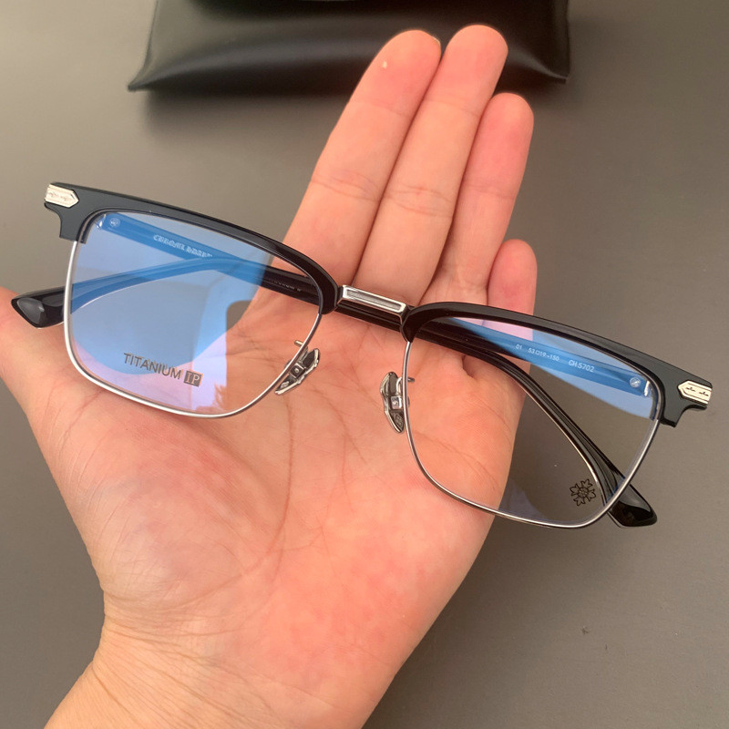 Chrome Hearts Spectacle Frame New Pure Titanium Ultra Light Men's and ...