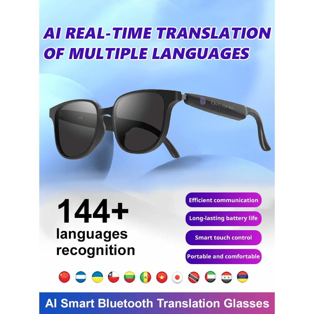 Multi-language real-time AI translation glasses Realtime ai translation ...