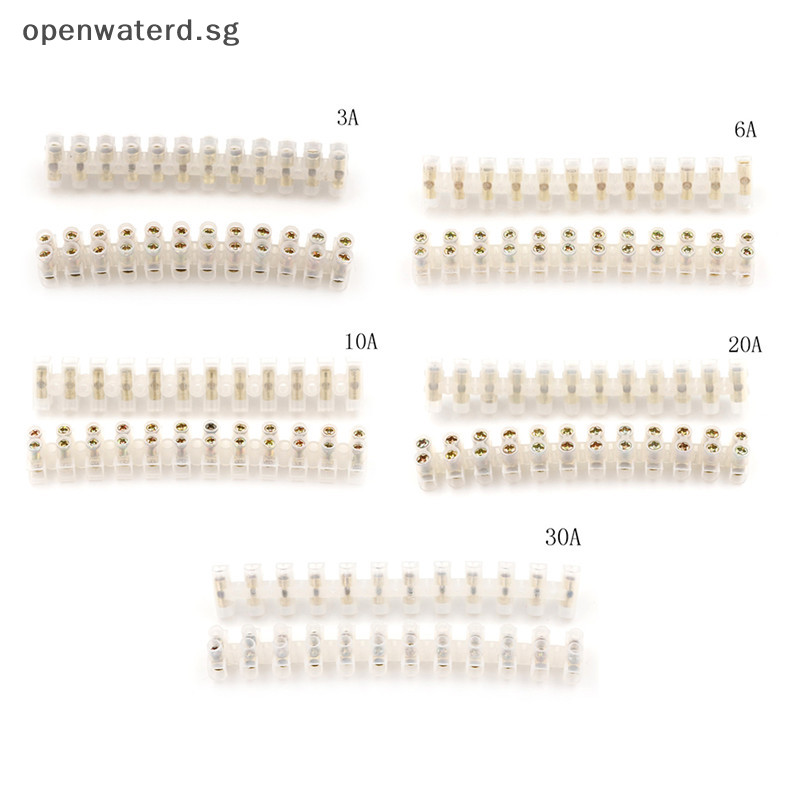 openwaterd 2pcs Screw Terminal Barrier Connector Electrical Wire ...
