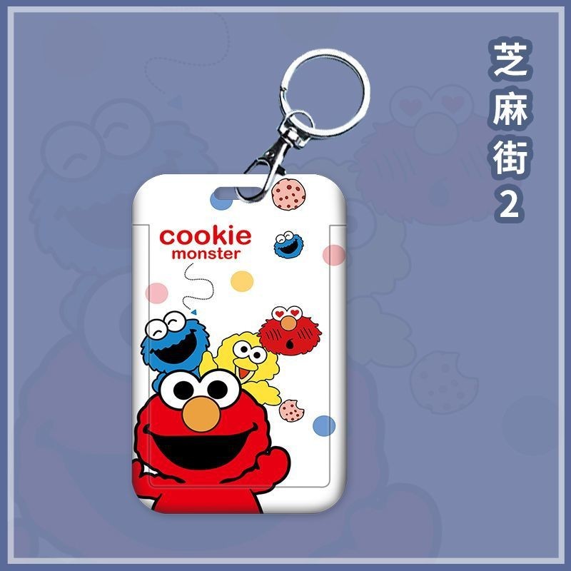 Keychain Card Holder ELMO Sesame Street Subway Card Holder Student ID ...