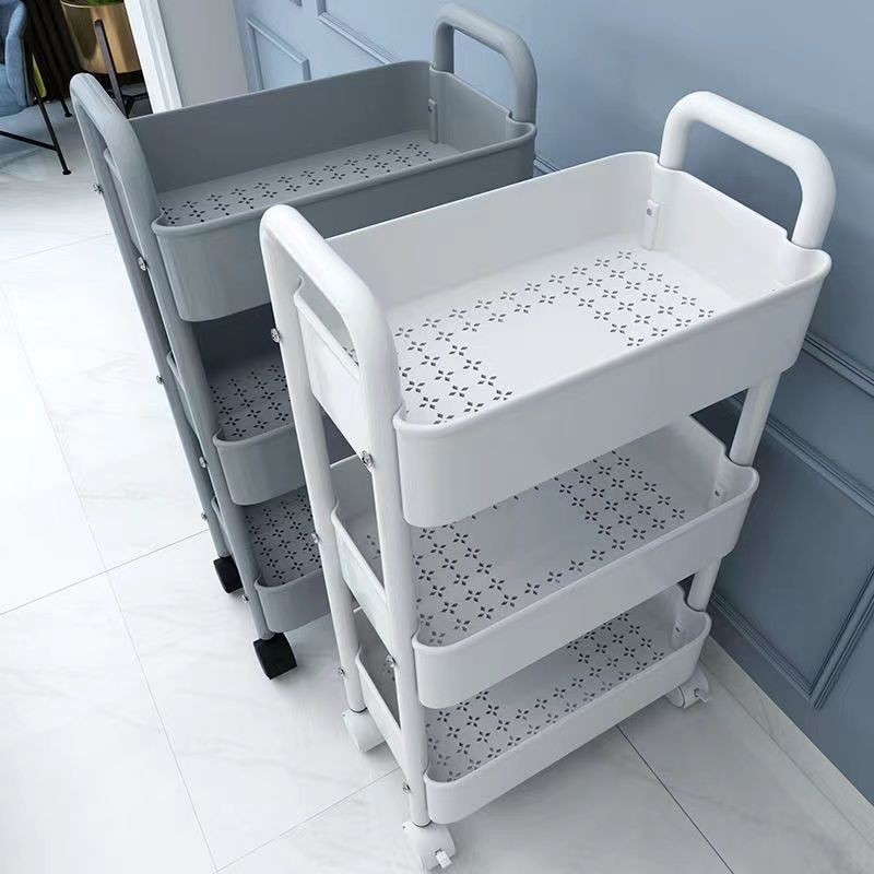 trolley rack kitchen floor multi-layer snacks baby living room bedroom ...