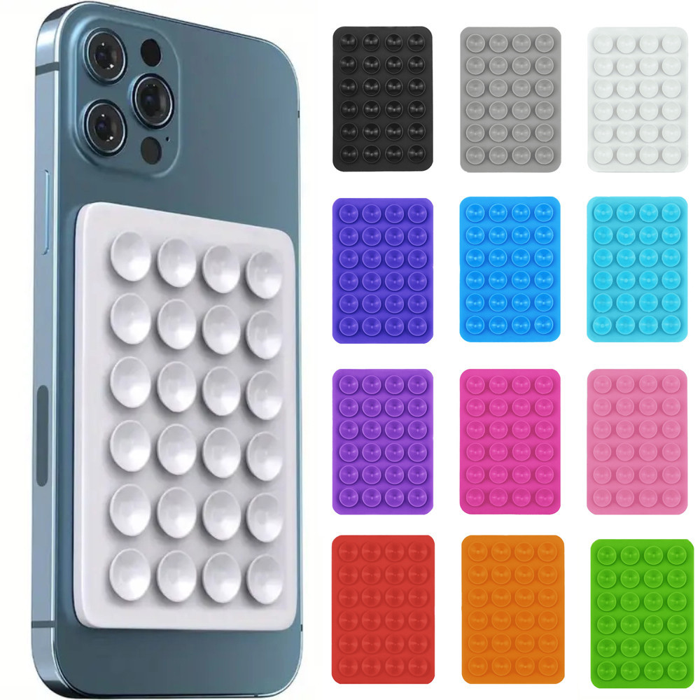 New Phone Silicone Suction Cup Square Single Sided Phone Suction Cup ...
