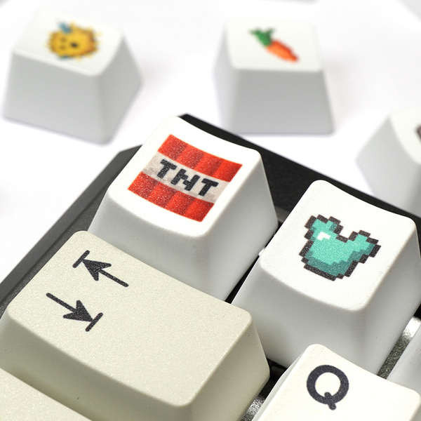 keyboard keycaps Youthcc Keycaps Supermarket Pixel Wind Cute Cartoon ...