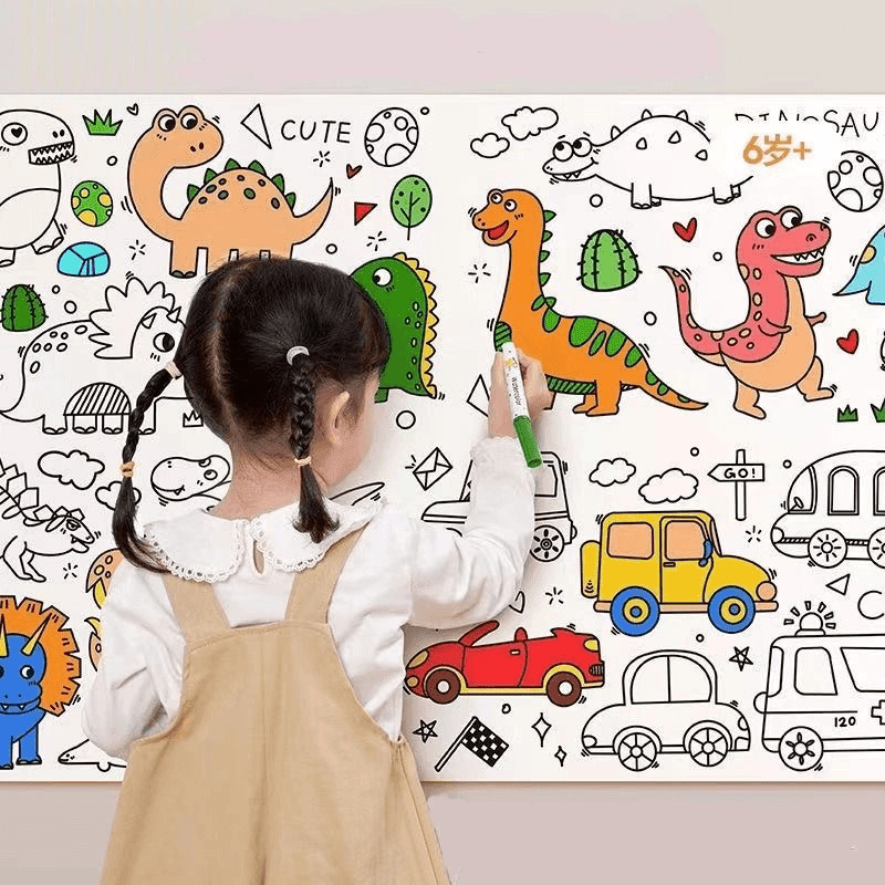 Super Long Children Graffiti Large Drawing Paper Coloring Painting ...