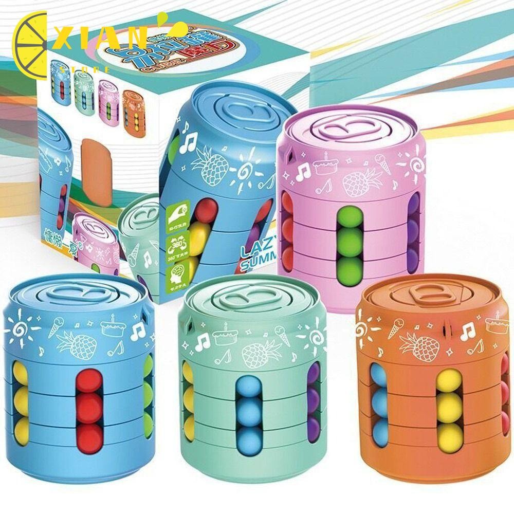 XIANS Soda Can Fidget Toy, Plastics Rotating Ball, Funny Finger Gyro ...