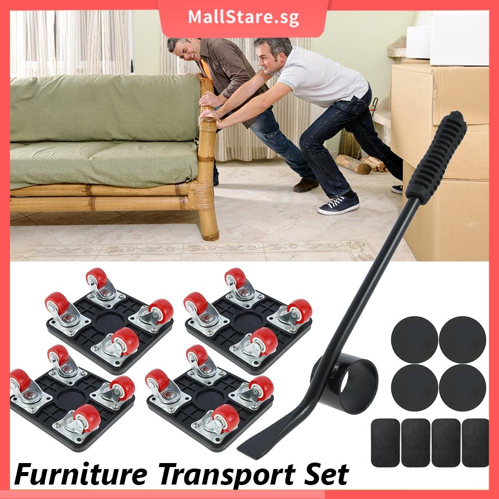 400KG Heavy Duty Furniture Lifter Transport Mover Lifter Slides Wheel ...