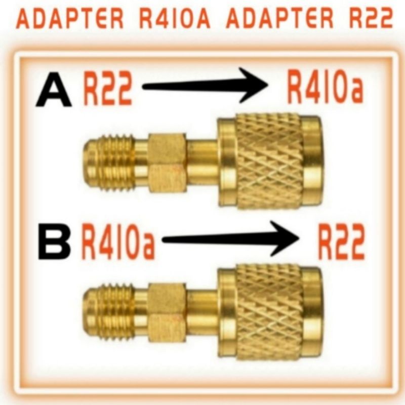 Converter R22 To R32/R410A Aircond Adapter OUTDOOR REFILL Gas Manifold ...