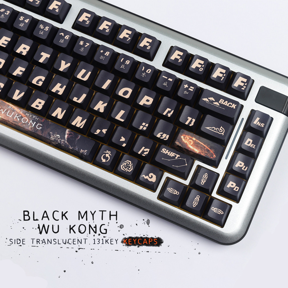 Black Myth Wukong 131Keys Keycaps/set Side Translucent Cherry Profile ...