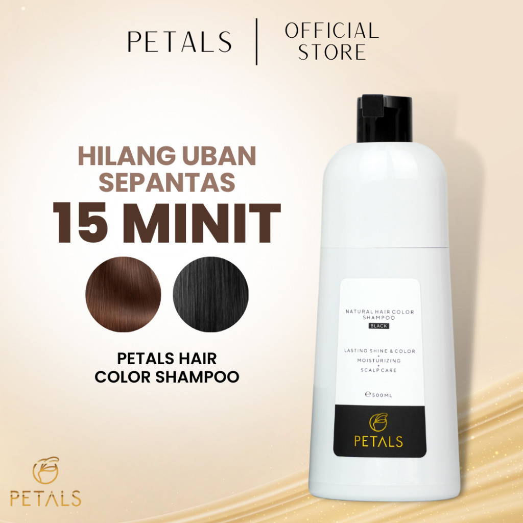 [SG] Petals HAIR COLOR SHAMPOO Uban Halal Pewarna Rambut Telus Air ...