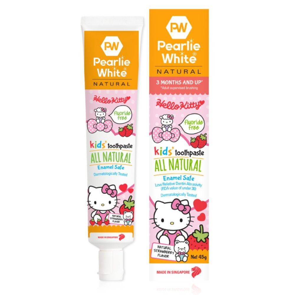 Pearlie White Hello Kitty All Natural Kids Toothpaste Fluoride Free ...