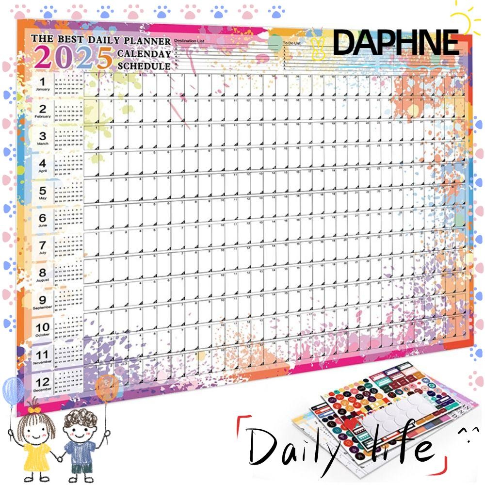 DAPHNE Wall Hanging Calendar, To Do List Schedule Agenda Organizer ...