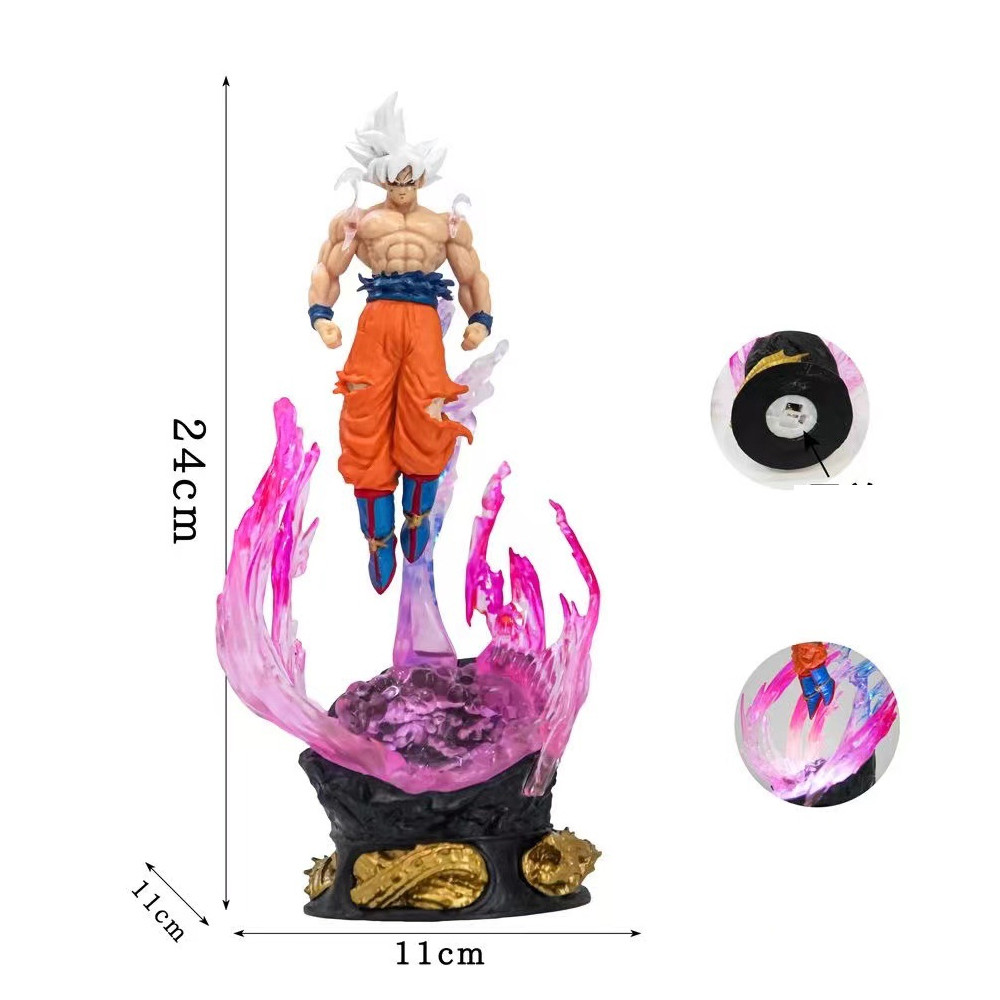 25cm DRAGON BALL ANIME LS SON GOKU ULTRA INSTINCT LIGHT UP FIGURE ...