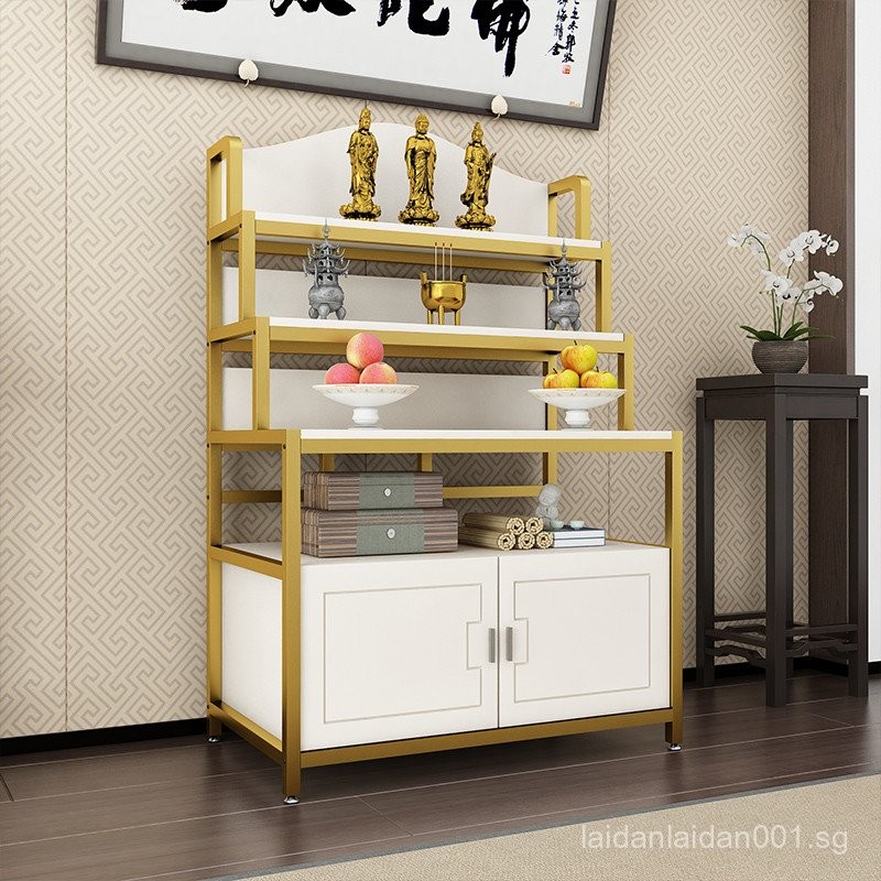 W8Buddha Cabinet Statue Buddha Table Buddha Shrine Incense Burner Table ...