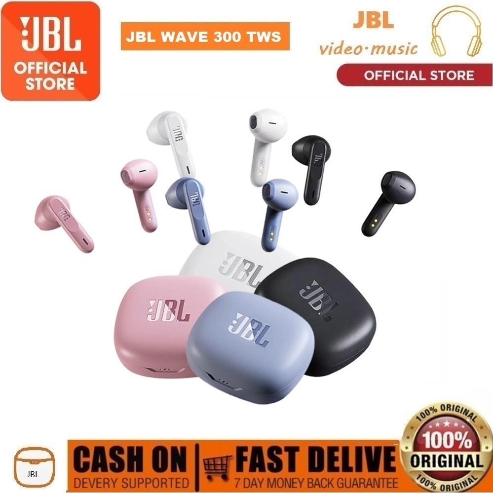 JBL Wave 300 TWS True Wireless Bluetooth Earphones Earbuds with Deep ...
