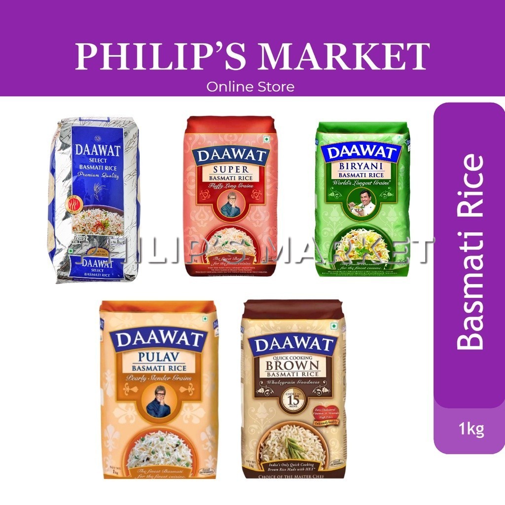 Daawat Basmati Rice 1kg | Shopee Singapore