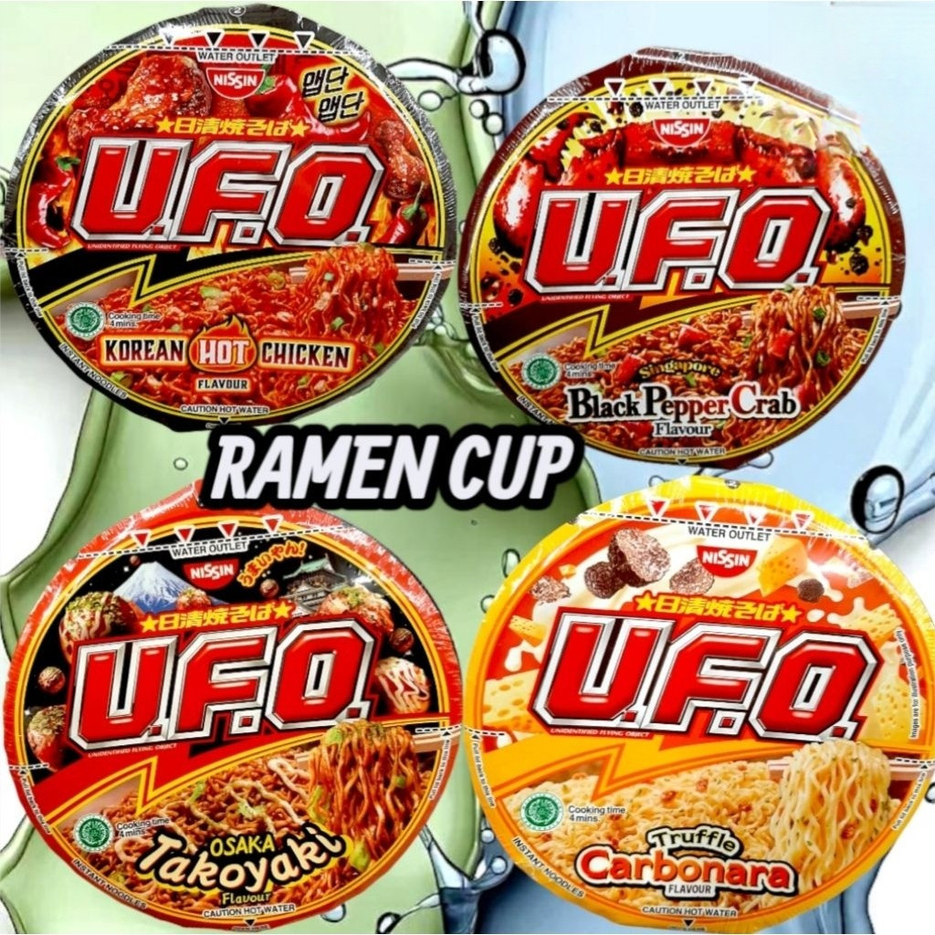 20% [HALAL] RAMEN CUP UFO (KOREAN HOT CHICKEN/OSAKA TAKOYAKI/TRUFFLE ...