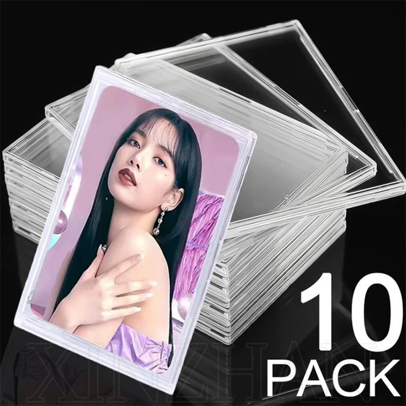 10PCS Hard PC Transparent Cards Protector - Hobbies Storage Supplies ...