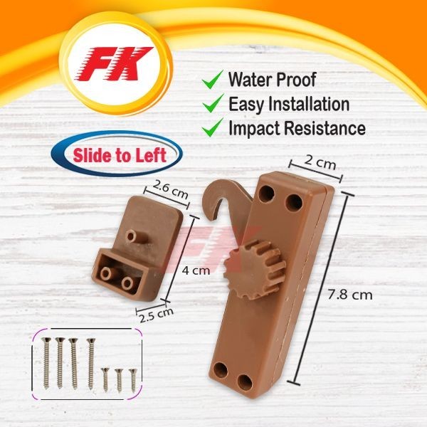 PVC Folding Door Lock With Screw / Pintu Lipat (Wiraplas) | Shopee ...