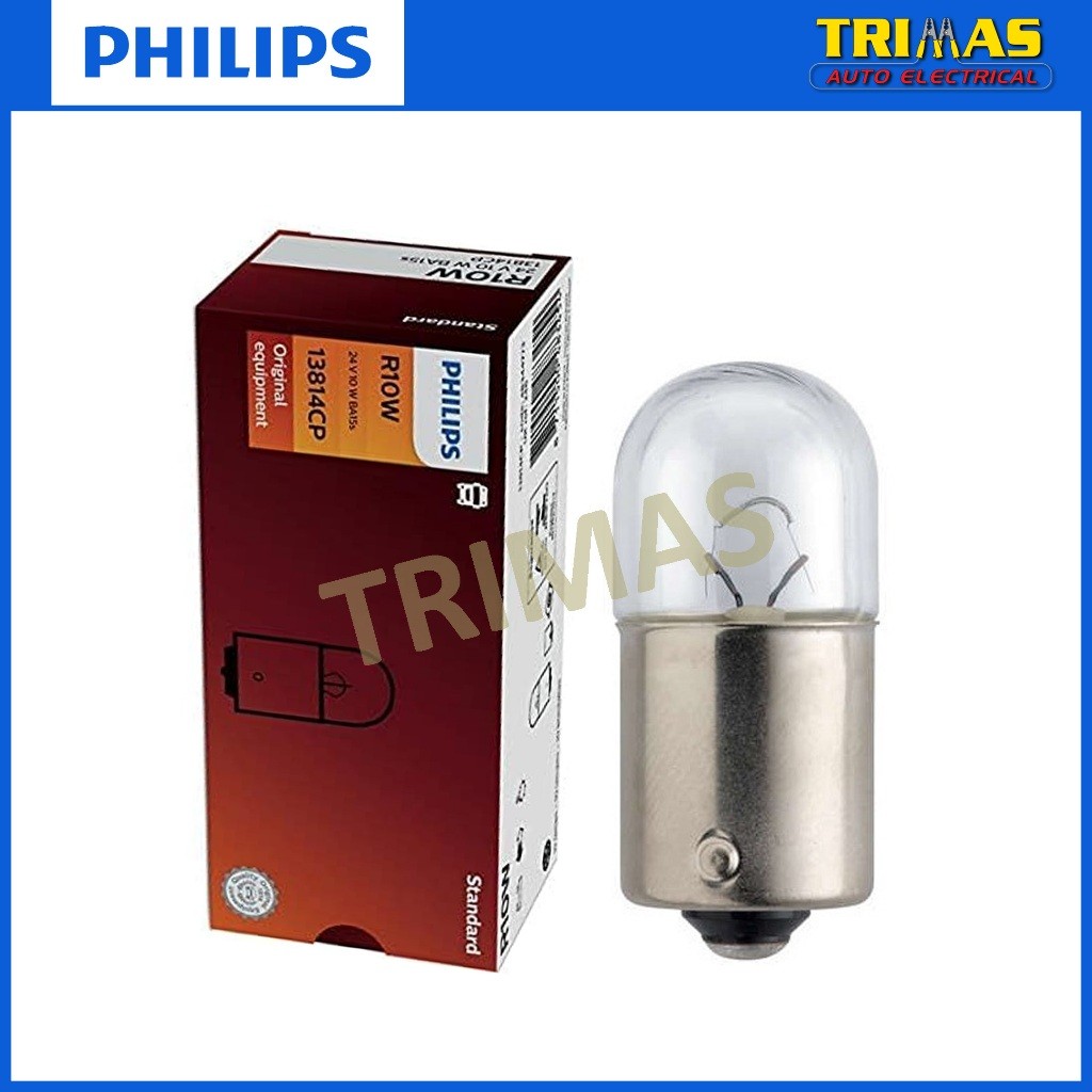 13814 Original Philips R10W 10W 24V License Plate Bulb (1PC) | Shopee ...
