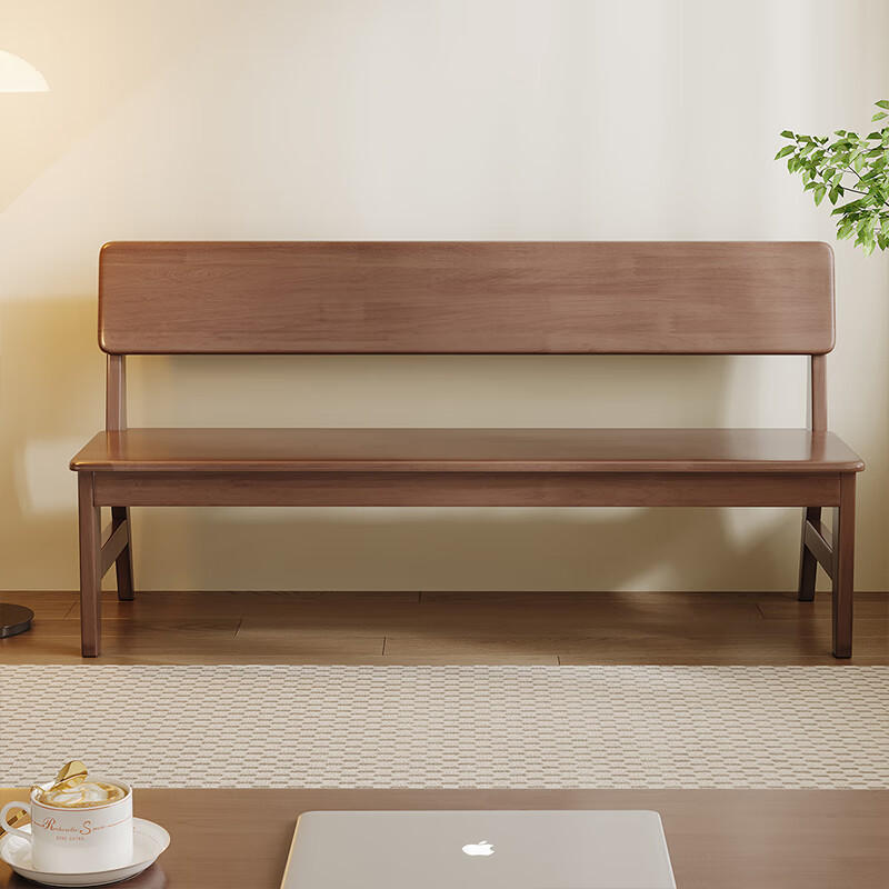 Solid Wood Dining Chair Long Stool Simple Modern Armchair Bench Bench ...