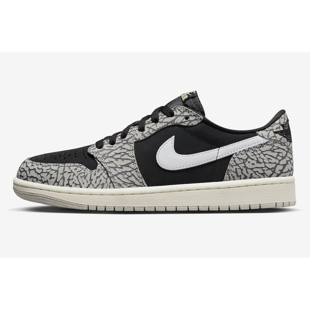 Nike Air Jordan 1 Retro Low-Cut OG Black Cement Men's Brand New with ...