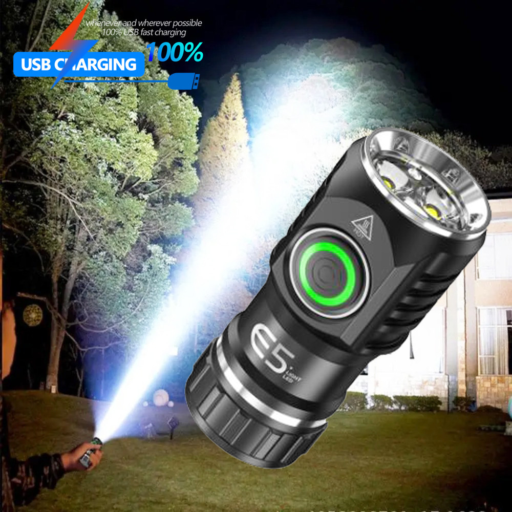 High Power Flashlight Rechargeable Led Small Flashlight Torch Super ...