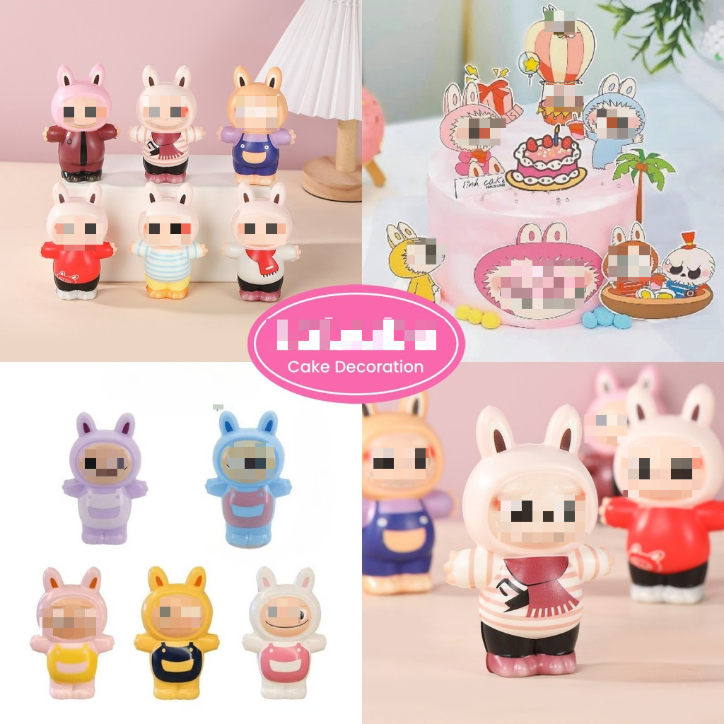 Cartoon internet celebrity labu cake decoration cake topper plugin ...
