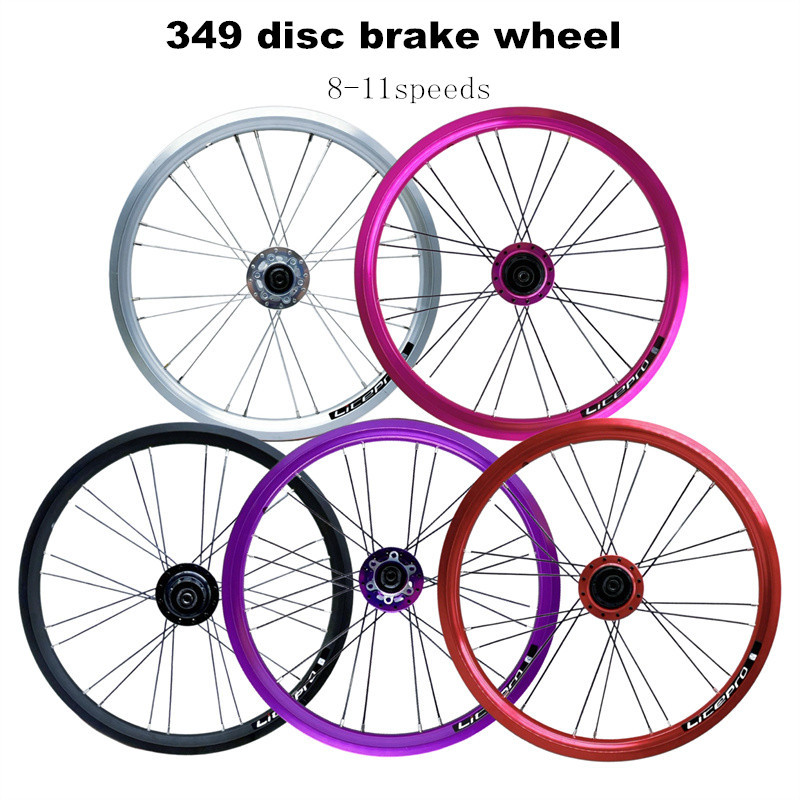 Litepro 16 Inch Folding Bike 349 Disc Brake Wheelset Aluminum Alloy 6 ...
