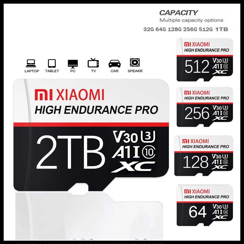 Micro Memory Card TF SD card 2TB 1TB 512GB 128GB 256GB 64GB 32GB U3 ...