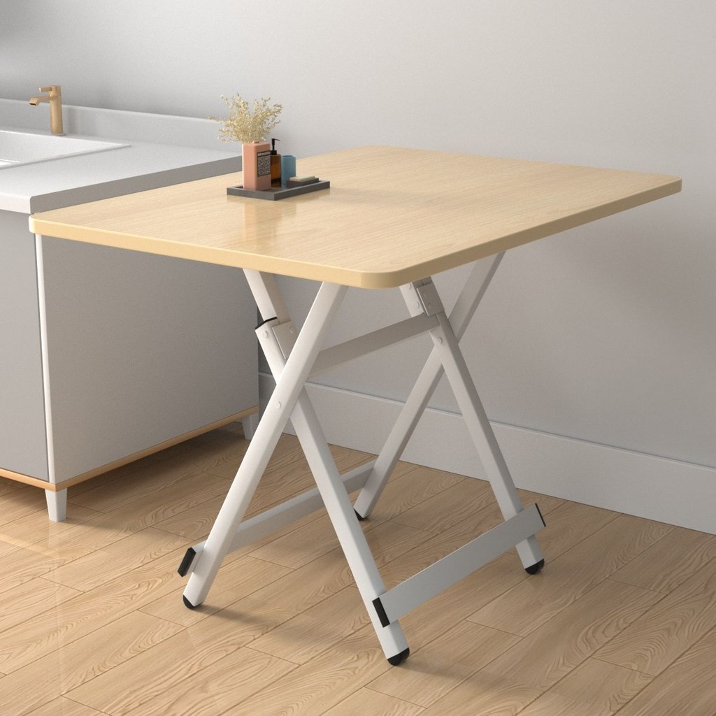 Folding Table for Rental Houses, Home Use Dining Table, Study Desk ...