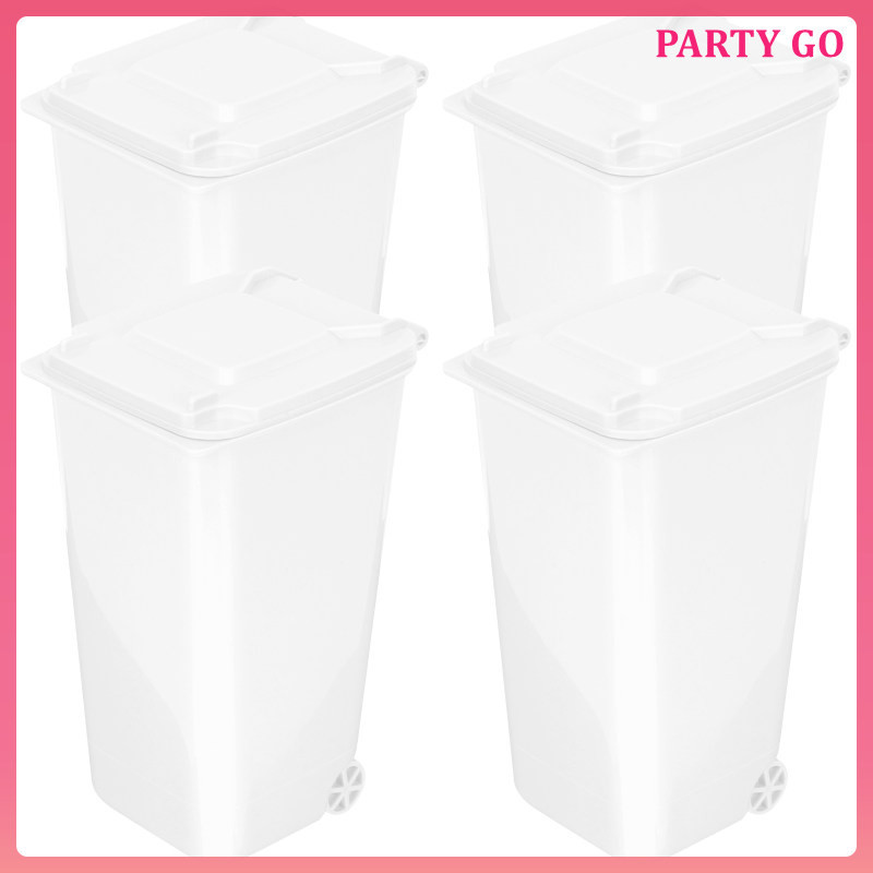 Garbage Table Container Bin Desk Trash Can Plastic Wastepaper Desktop ...