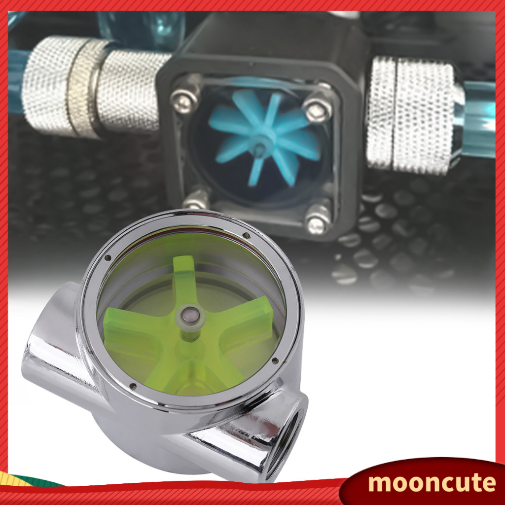 mooncute| Water Flow Meter 2 Ways 5 Impellers Aluminium Alloy Revolving ...