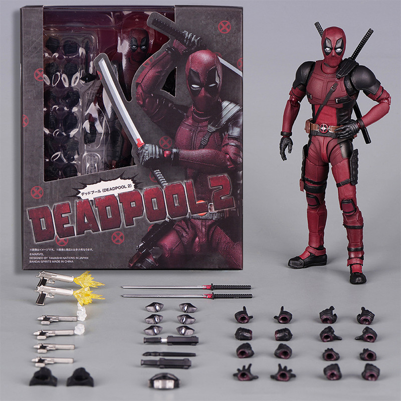 Marvel Deadpool Action Figure Wade Winston Wilson Change Face 2024 New ...