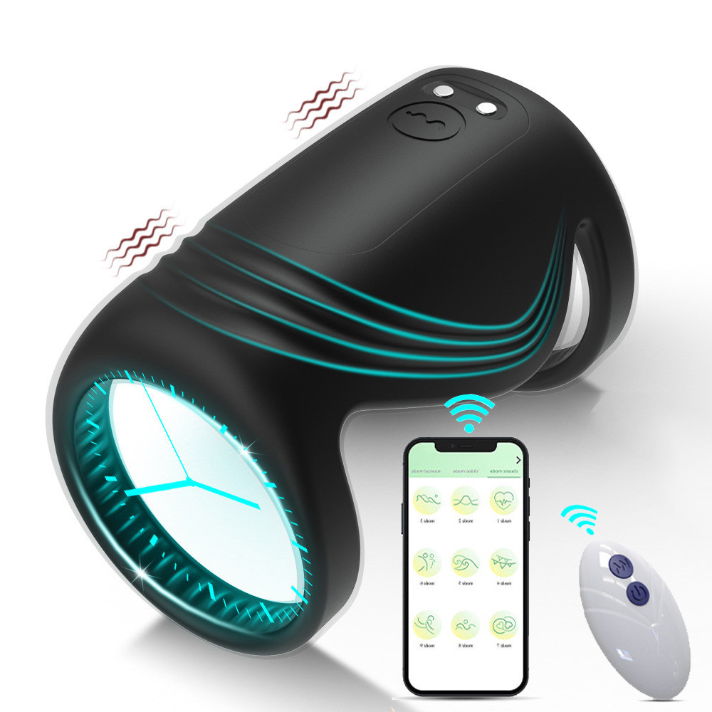 Bluetooth Male Masturbator Penis Delay Trainer Mens Vibrator Sex Toys ...