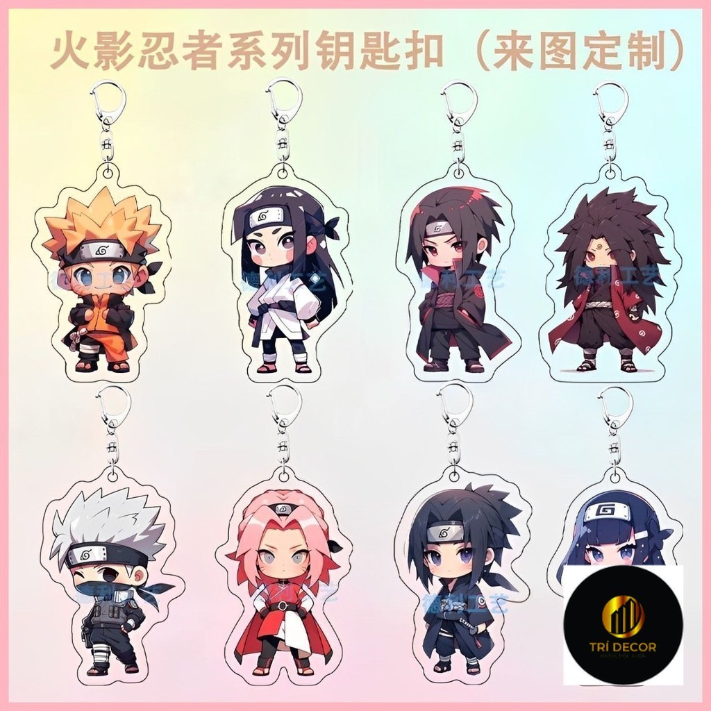 Naruto Uzumaki Keychain Naruto Hy ga Hinata Sasuke Hatake Kakashi ...