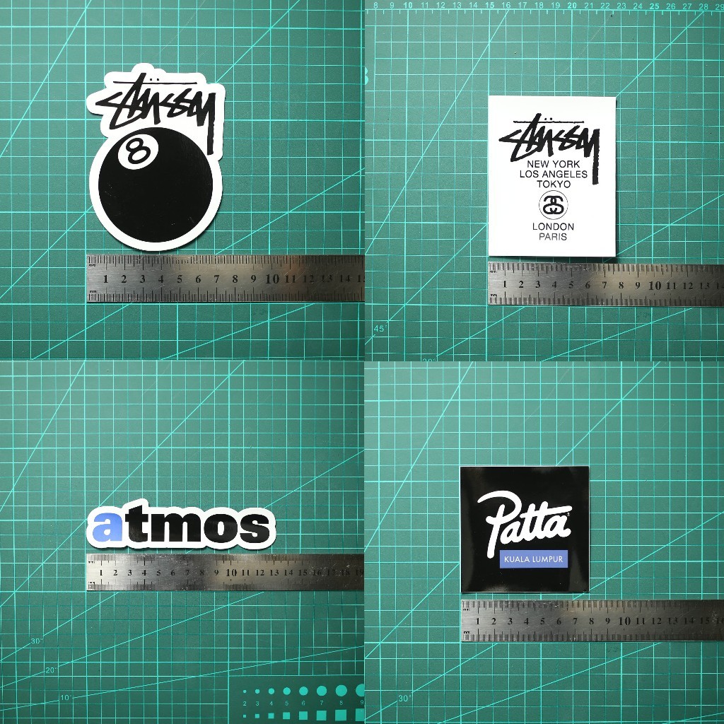 Sticker ( Stussy, Atmos, Patta ) | Shopee Singapore
