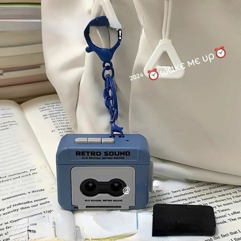 Retro Recorder Couple Gift Keychain Mini Recordable Fun Music Box ...