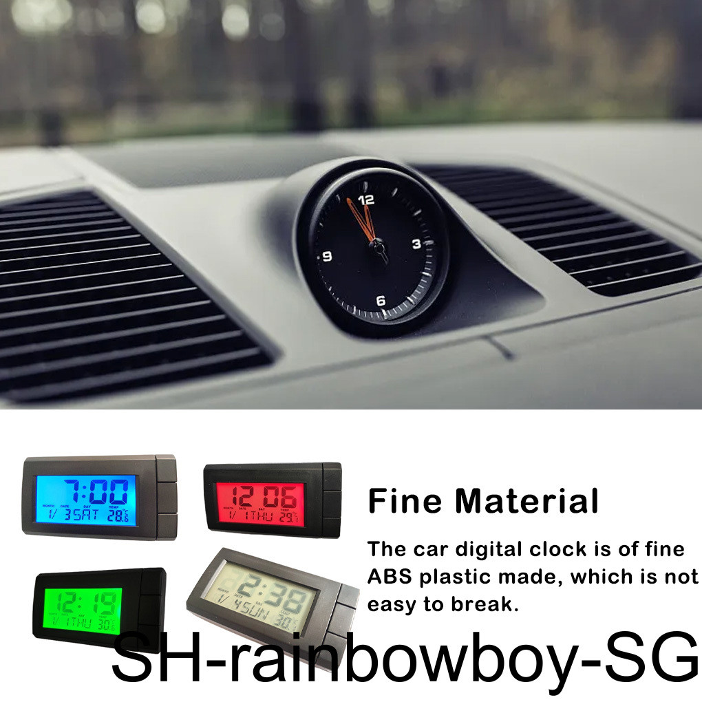 1/2/3 Car Digital Clock Replacement Rectangular Self-adhesive Dashboard ...