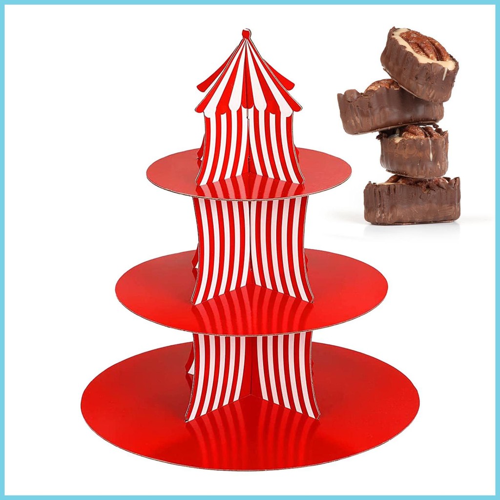 Cardboard Cupcake Stand 3-Layer Cardboard Cake Stand Tiered Cake Stand ...