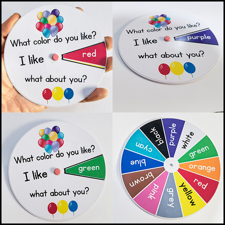 Color Flash Card Teacher Color Picture Teaching Aids Plastic Sealing ...