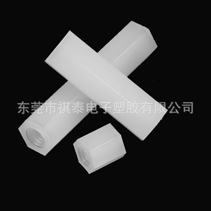 100 Double-Headed Studs M10Nylon Hexagonal Spacer Column HTP-10Plastic ...
