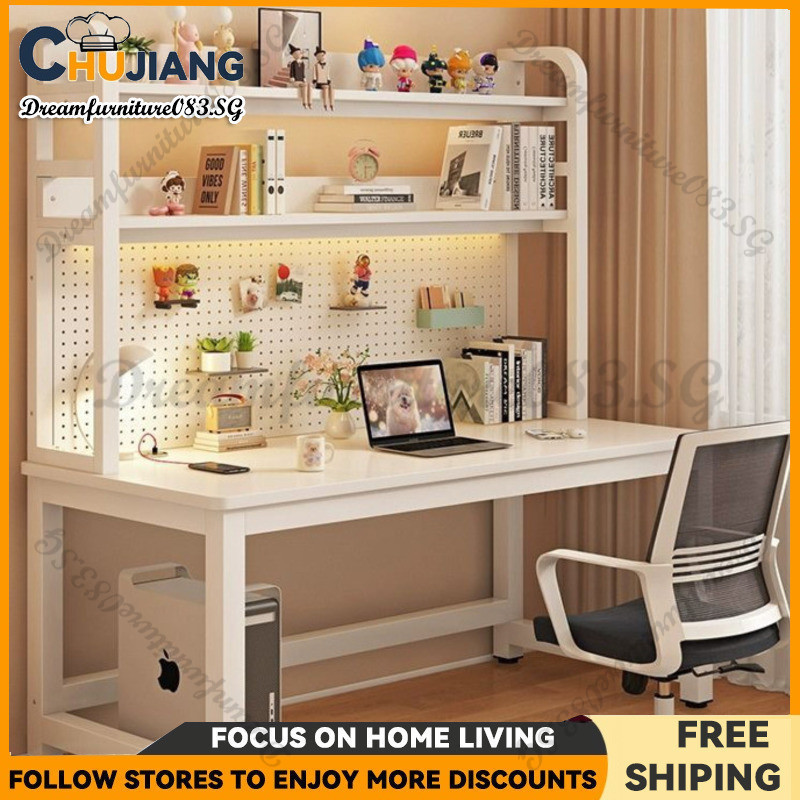 Study Table With Bookshelf Storage Rack Writing Comprehensive For ...