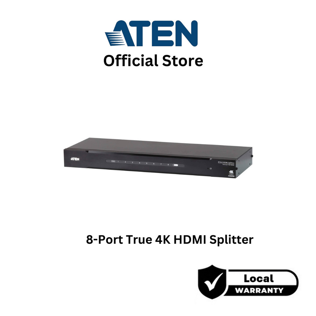 ATEN VS0108HB-AT-E 8-Port True 4K HDMI Splitter | Shopee Singapore