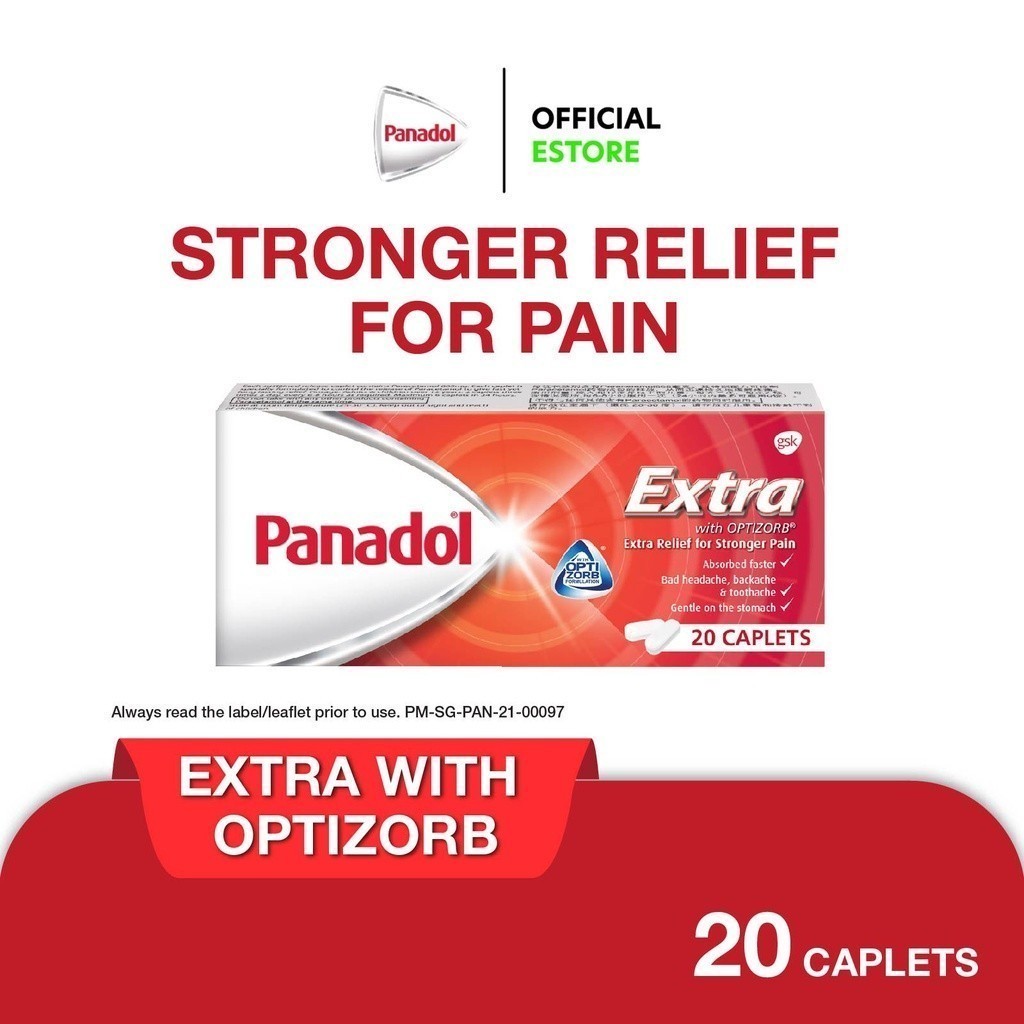 PANADOL Extra with Optizorb, Paracetamol for Strong & Tough Pain Relief ...