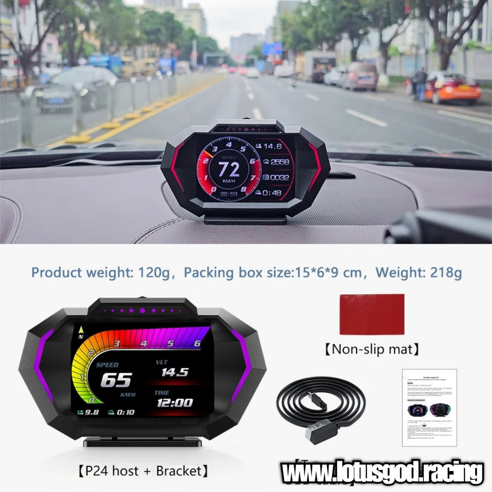 OBD2 + GPS HUD OBD 2 Head Up Virtual Speed Display HUD On Board ...